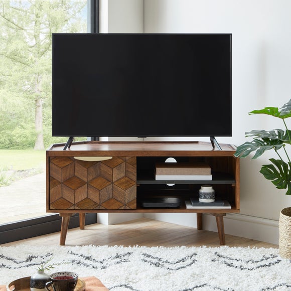 "Hex Corner TV Unit for TVs up to 44""" by Dunelm | uFurnish.com