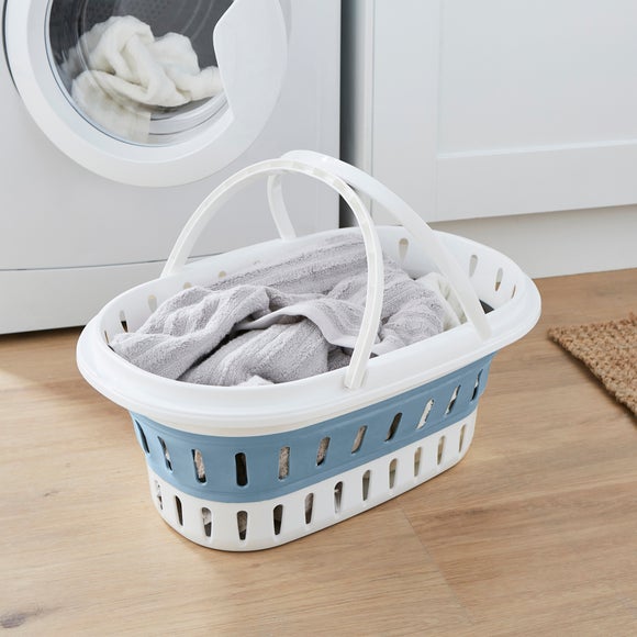 Collapsible Laundry Basket with Handles by Dunelm | ufurnish.com