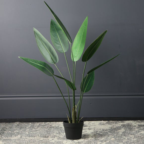 Artificial Real Touch Bird of Paradise Plant in Black Plant Pot by ...