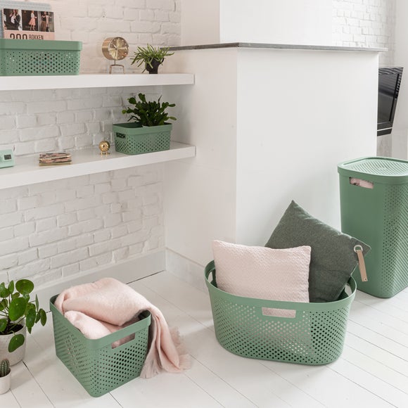 Curver Infinity 100% Recycled Plastic Storage Basket by Dunelm ...