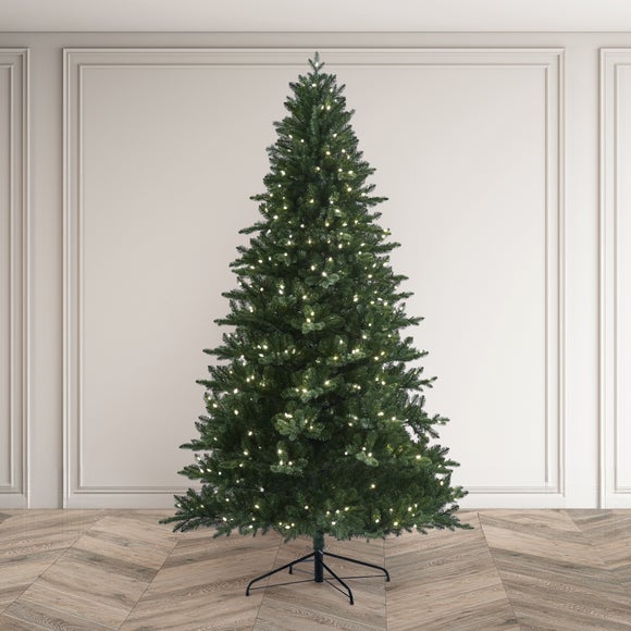 7.5ft Pre-Lit Merrivale Fir Christmas Tree by Dunelm | ufurnish.com