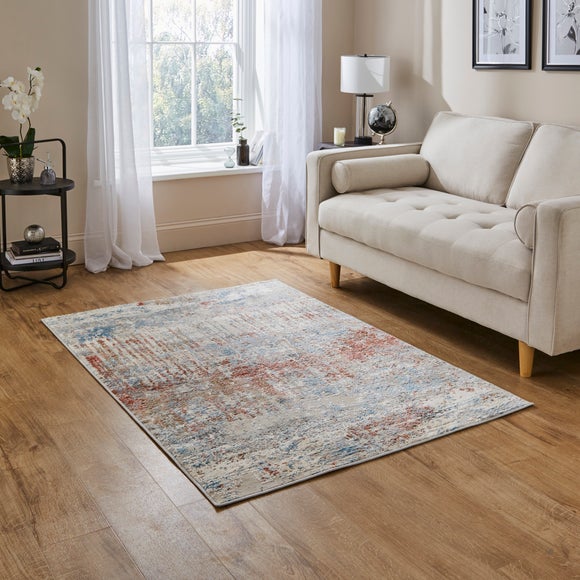 Abstract Short Pile Rug by Dunelm | ufurnish.com
