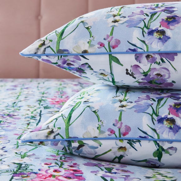 Dorma Country Garden 100% Cotton Standard Pillowcase Pair by Dunelm ...