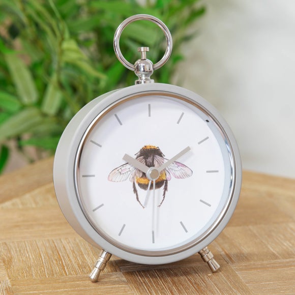 Hestia Bee Mantel Clock by Dunelm | ufurnish.com