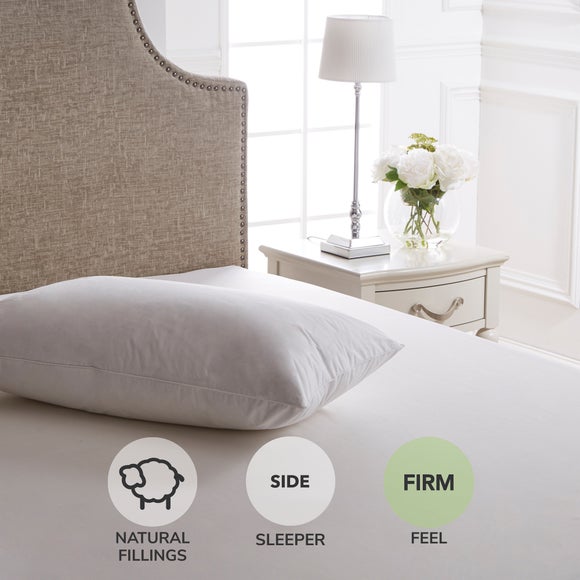 Dorma Luxurious White Goose Down Side Sleeper Pillow by Dunelm ...