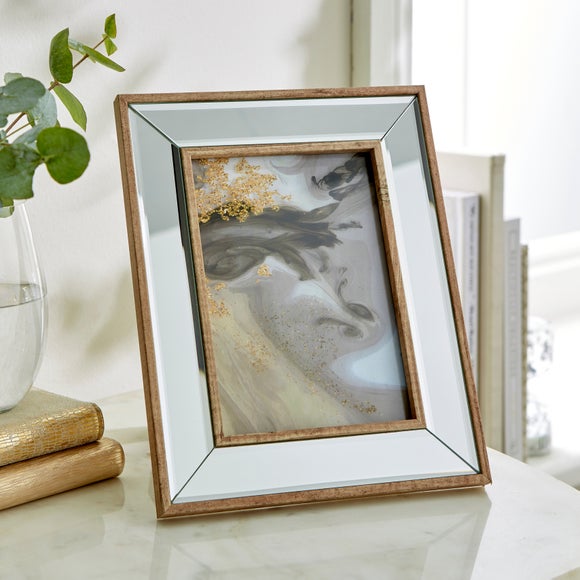 Mirror and Wood Effect Photo Frame by Dunelm | ufurnish.com