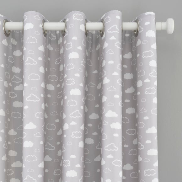Cloud Thermal Blackout Eyelet Curtains by Dunelm | ufurnish.com