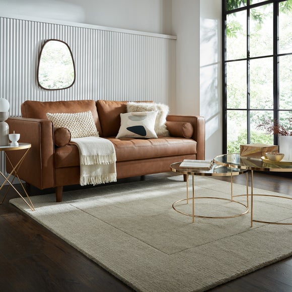 Boston Wool Border Square Rug by Dunelm | ufurnish.com