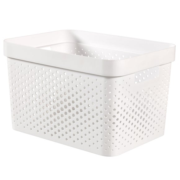 Curver Infinity 100% Recycled Plastic Storage Basket by Dunelm ...