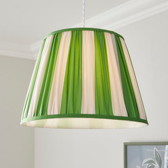 Pride & Joy Green Stripe Lamp Shade by Dunelm | uFurnish.com