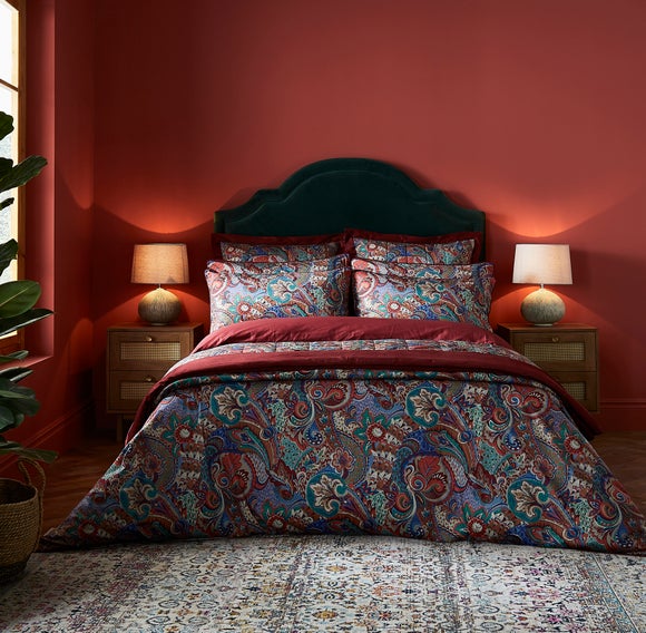 Dorma Persian Jewel Velvet Bedspread by Dunelm | ufurnish.com