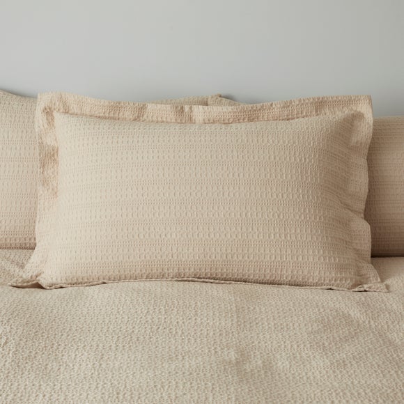 Amberley Waffle 100% Cotton Oxford Pillowcase by Dunelm | uFurnish.com