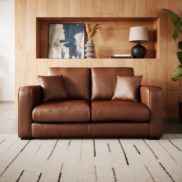 Carson Vintage Leather 2 Seater Sofa by Dunelm | ufurnish.com