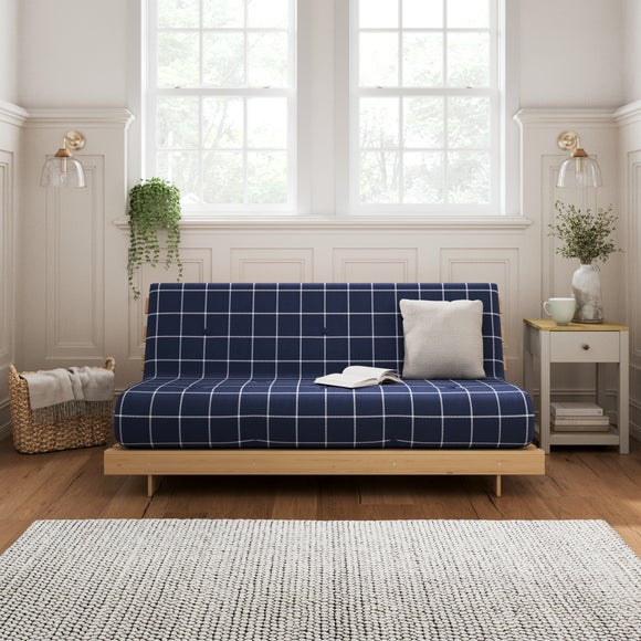 Mito Window Pane Check Double Futon by Dunelm | uFurnish.com