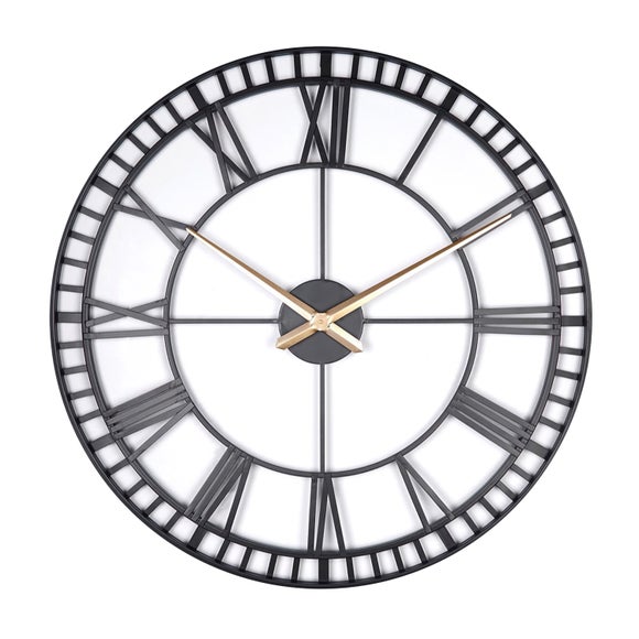 Large Skeleton Wall Clock by Dunelm | uFurnish.com