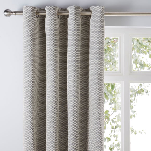 Hava Chenille Eyelet Curtains by Dunelm | ufurnish.com