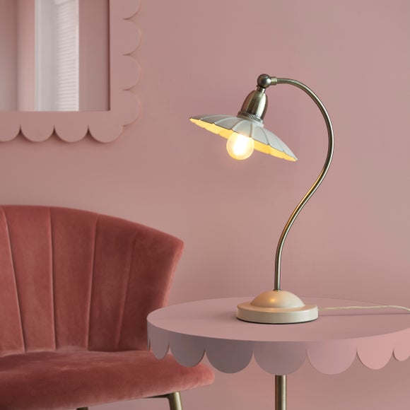 Maya Scallop Table Lamp by Dunelm | uFurnish.com