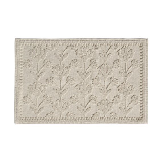Fiorella Sculpted Bath Mat by Dunelm | ufurnish.com