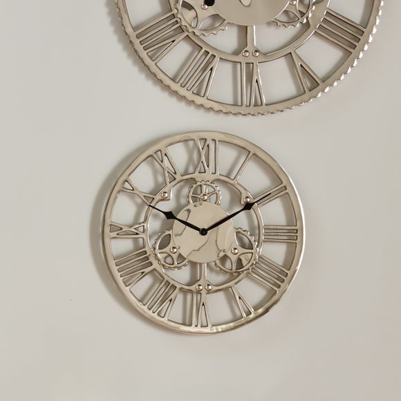 Cog Design Skeleton Wall Clock by Dunelm | ufurnish.com