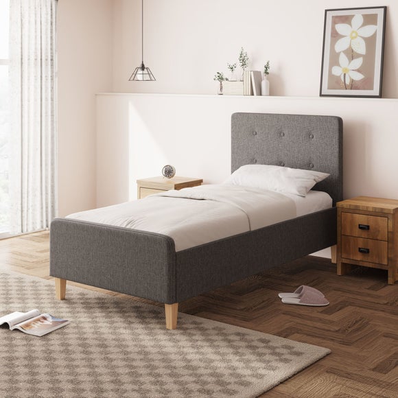 Ashbourne Fabric Side Lift Ottoman Bed Frame by Dunelm | uFurnish.com