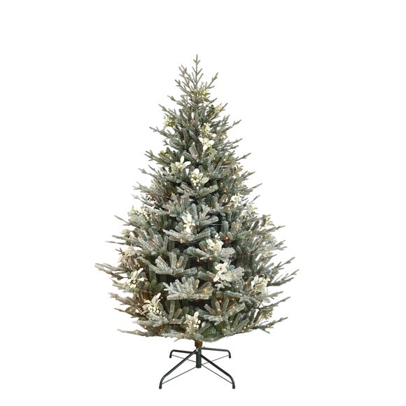 6.5ft Pre-Lit Mistletoe Spruce Christmas Tree by Dunelm | ufurnish.com