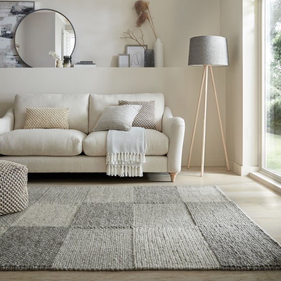 Pebble Patchwork Rug by Dunelm | ufurnish.com