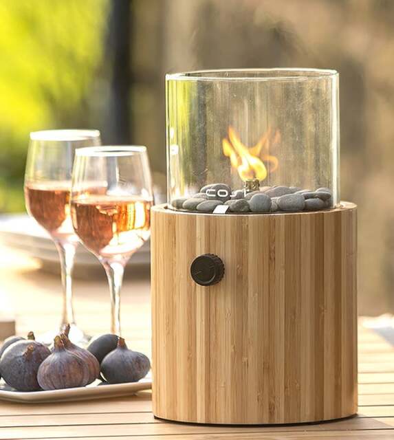 Cosiscoop Bamboo Fire Lantern Table Top Heater by Dunelm | ufurnish.com
