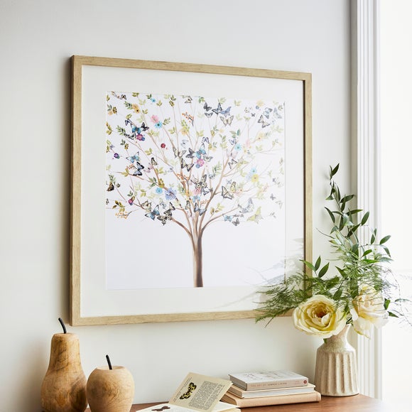 Butterfly Tree Framed Print by Dunelm | ufurnish.com