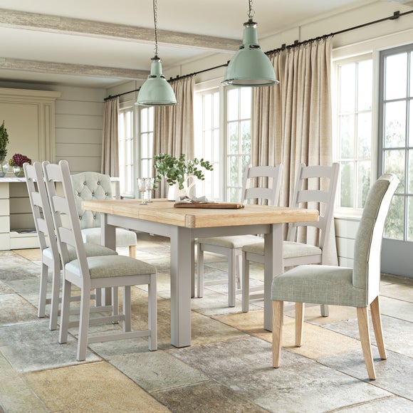 Salcombe 4-6 Seater Extendable Dining Table by Dunelm | ufurnish.com