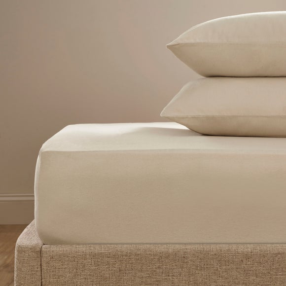 Simply 100% Brushed Cotton Fitted Bed Sheets by Dunelm | ufurnish.com