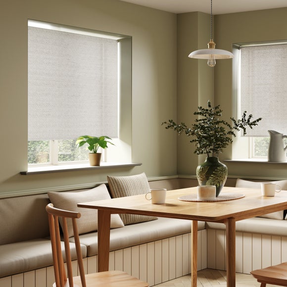 Semi Sheer Herringbone Roller Blind by Dunelm | ufurnish.com