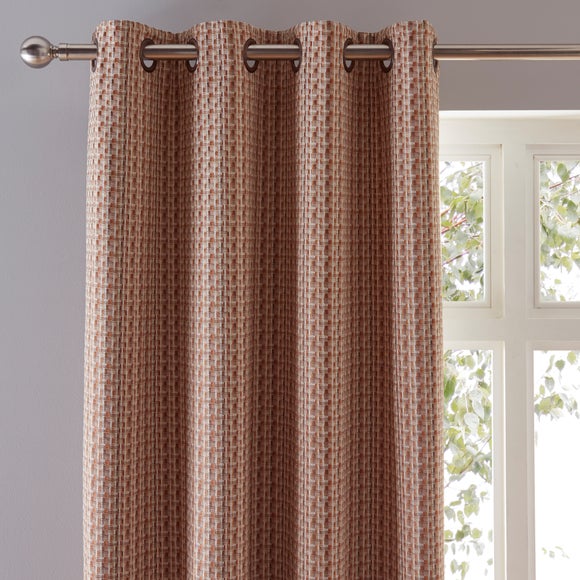 Ryder Check Eyelet Curtains by Dunelm | ufurnish.com
