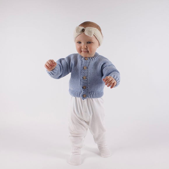 Wool Couture Baby Cardigan Knitting Kit by Dunelm | ufurnish.com
