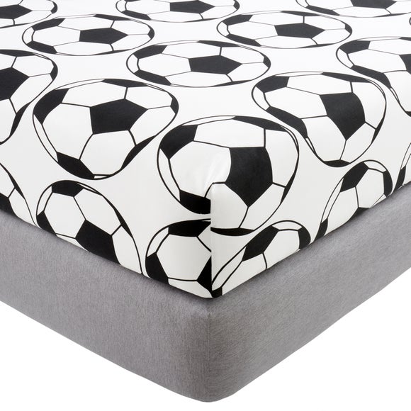 Football Pack of 2 Fitted Sheets by Dunelm | ufurnish.com
