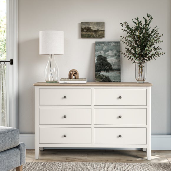 Marlow 6 Drawer Chest by Dunelm | ufurnish.com
