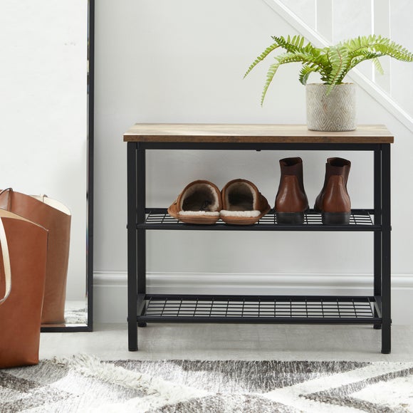 Fulton 2 Tier Shoe Rack by Dunelm | ufurnish.com