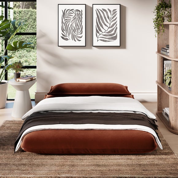 Jackson Velvet Small Double Sofa Bed by Dunelm | ufurnish.com