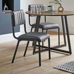 Ethan Set of 2 Dining Chairs Boucle by Dunelm ufurnish