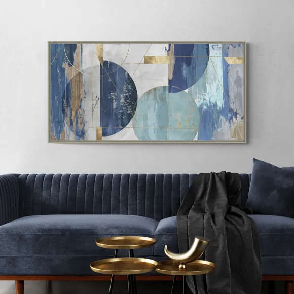 Floating Forms Framed Canvas by Dunelm | ufurnish.com