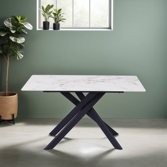 Indus Valley Aura Dining Table by Dunelm | ufurnish.com
