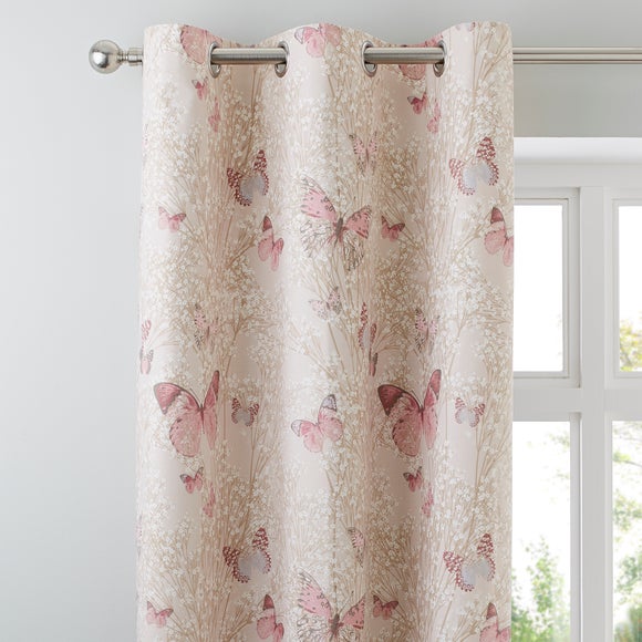 Botanica Butterfly Thermal Eyelet Curtains by Dunelm | ufurnish.com