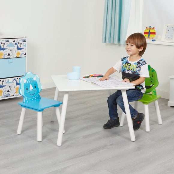 Liberty House Kids Dinosaur Table And Two Chair Set by Dunelm ...