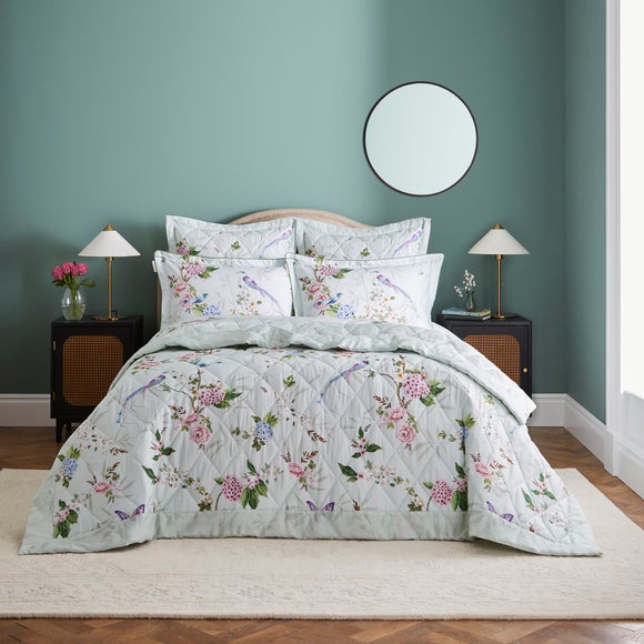Dorma Love Bird Bedspread by Dunelm | ufurnish.com