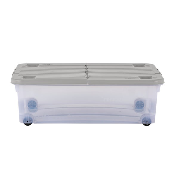 Wham Underbed Storage Box with Wheels & Lid by Dunelm | ufurnish.com