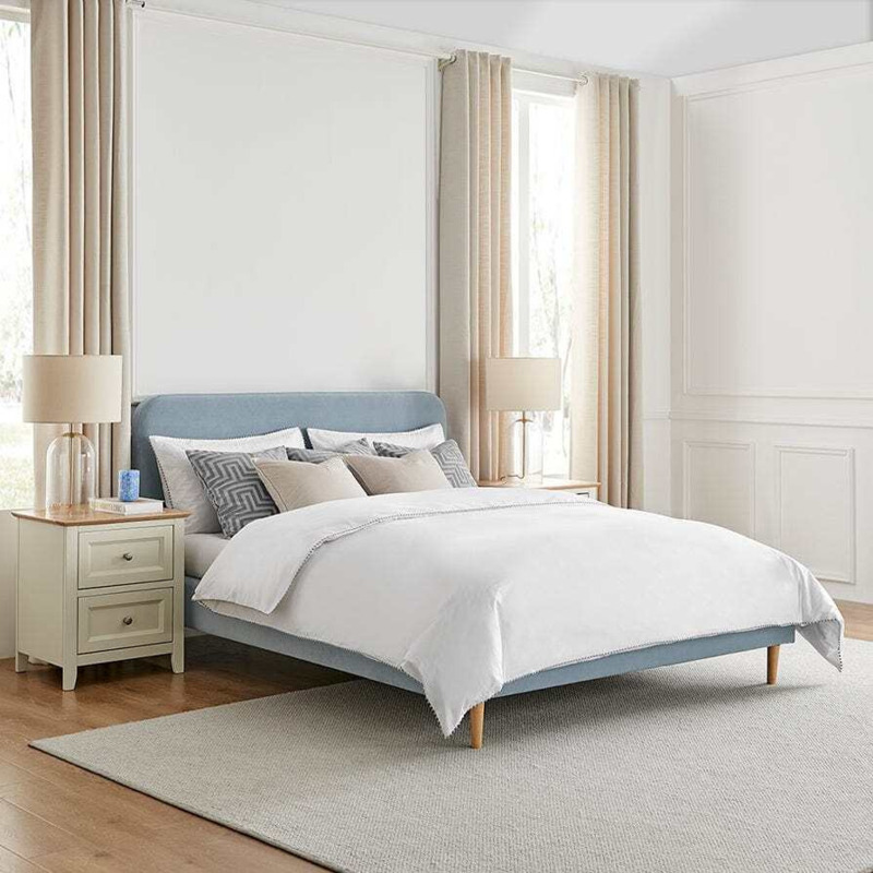 DUSK Ascot Bed Frame - Blue - Double by Dusk | ufurnish.com