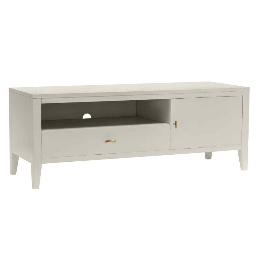 DUSK Poppy 120cm TV Unit - Stone/Gold by Dusk | ufurnish.com