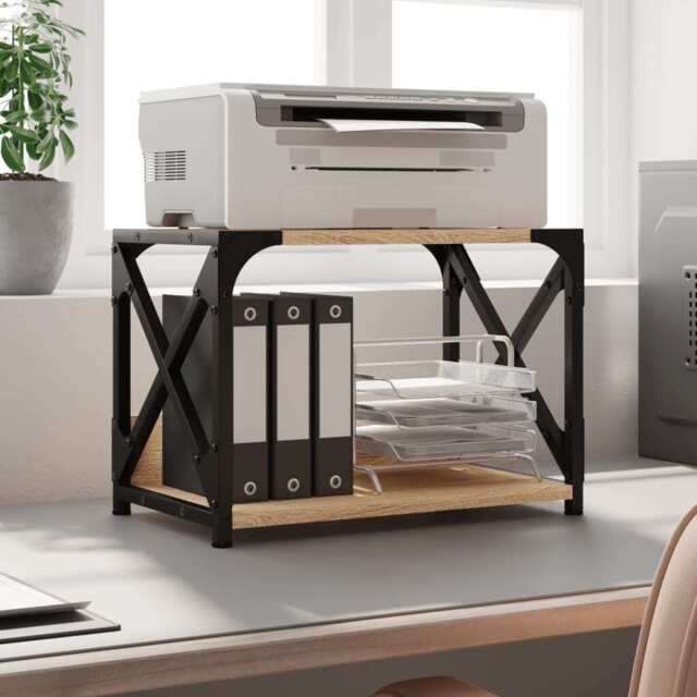 Printer Stand Desk Organiser Printer Table Stand 2-tier Engineered by ...