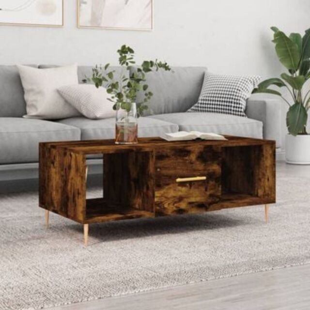 Coffee Table Open Storage Compartment Sofa Table Modern Living Room by ...