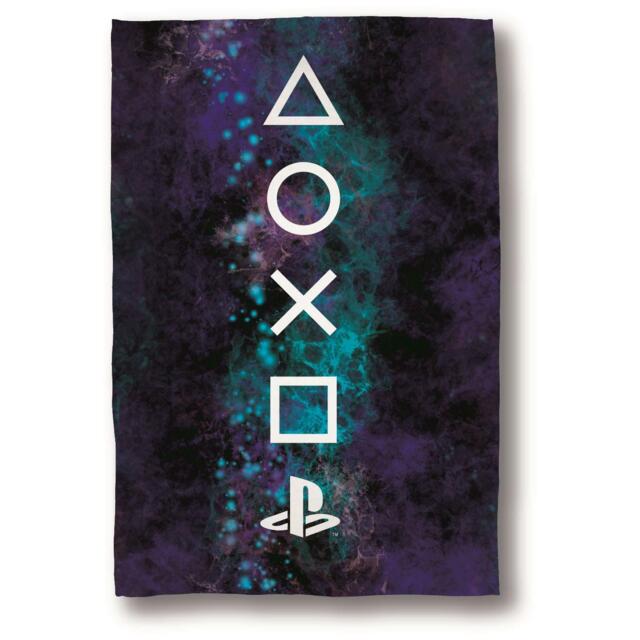 Playstation Fleece Blanket Bed Throw Nebula Playstation Controller by ...
