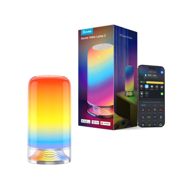 Govee Smart Lamp 2, 16 Million Colours, 60+ Scenes, Google, Alexa, by ...